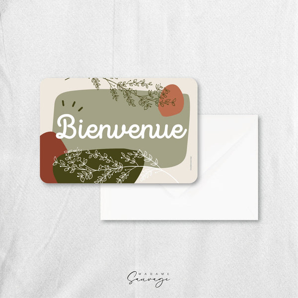Carte "Bienvenue" - Collection LittlePohem – Madame Sauvage