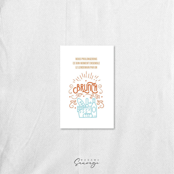 Carton brunch de mariage - Vintage Champagne – Madame Sauvage